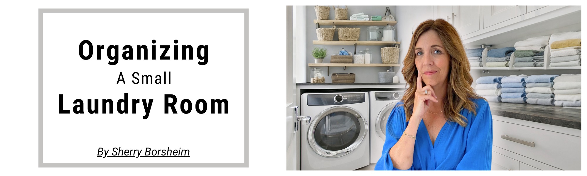 Small Laundry Room - Big Organization - Simply Productive
